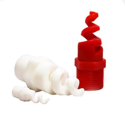 China Cleaning Equipment Parts 1/4 3/4 Metal Dust Control Spiral Nozzle PTFE 316SS Brass Pigtail Spiral Nozzles for sale