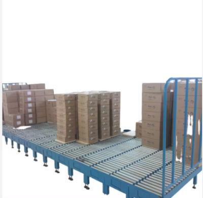 China Carbon Steel Roller Conveyor Assembly Line Loading And Unloading for sale