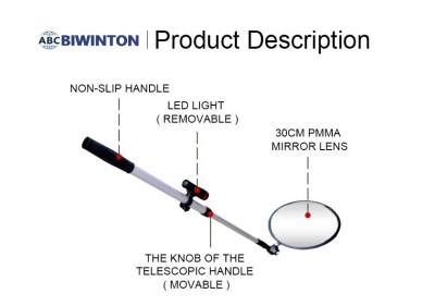 China Convex Mirror Factory 30cm Under Vehicle Search Mirror Security Inspection Mirror for sale
