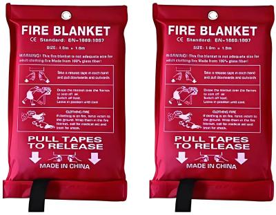 China Custom Fiberglass Secucaptain Anti Emergency Fire Blanket 1*1m Home Kitchen Fire Proof Retardant Extinguish Blanket Manu for sale