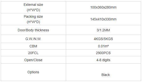 Safe Box Biometric Fingerprint Safe Box 2 Hand Guns Safe