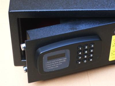 Cina Cassaforte per camere d'albergo in piastra di acciaio con serratura elettronica e apparenza di profondità 301-400 mm in vendita