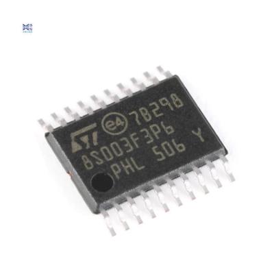 China STM8S003F3P6TR TSSOP-20 8 Bit Microcontroller IC Chip 16mhz /8kb Flash Memory for sale