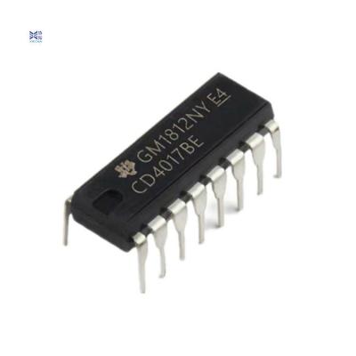 China CD4017BE PDIP-16 Counter Divider Decimal Frequency Divider Chip IC Integrated Circuit Logic Device for sale