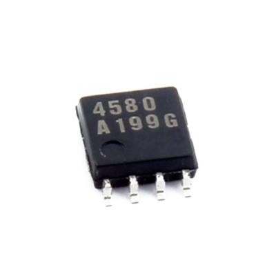 China NJM4580M DMP8 dual operational amplifier without noise frequency power amplifier IC chip for sale