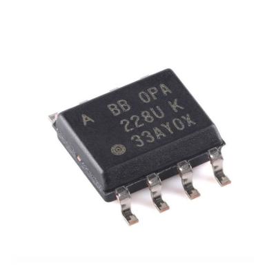 China OPA228UA SOP-8 High Precision and Low Noise Fever Operational Amplifier for IC Electronic Components of Precision Amplifier Chip for sale