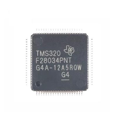 China TMS320F28034PNT LQFP-80 128KB flash memory 32-bit MCU microcontroller chip is brand new and original for sale