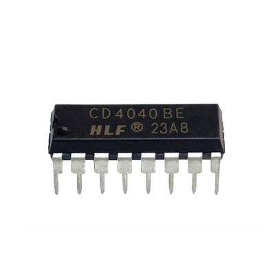China CD4040BE DIP-16 Binärer serieller Zählfrequenzteiler IC-Chip Elektronische Bauelemente zu verkaufen