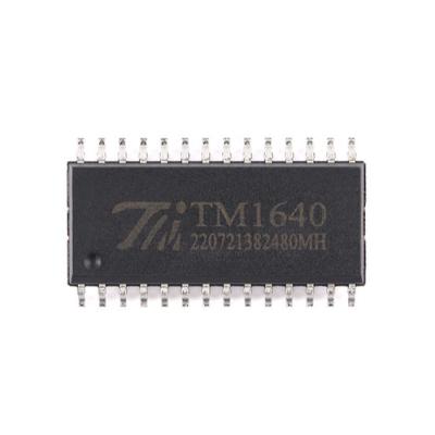 China TM1640 SOP-28 8-segment 16-bit LED digital tube display driver IC chip for sale