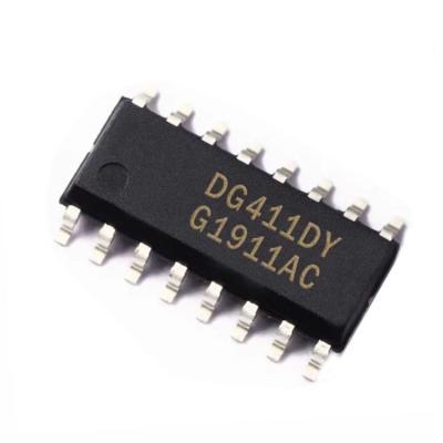 China DG411dy SOP-16 Electronic Components Precision Four-way Analog Switch IC Brand New Original for sale