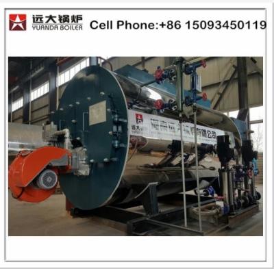 China Horizontal 0.5 ton -6 Ton Dual Fuel Gas Diesel Oil Fired Steam Boiler for sale