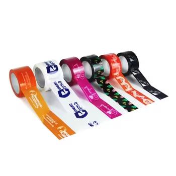 China Custom Brown BOPP Printed Carton Sealing Packing Tape Super Clear OPP Box with Fragile Acrylic Adhesive Logo Packaging Tape for sale