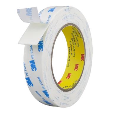 China Heavy Duty Double Sided Tape 1in X 16.5ft Removeable PE Foam Tape Strips for Wall Picture Hanging Poster Free Damage Adhesive for sale
