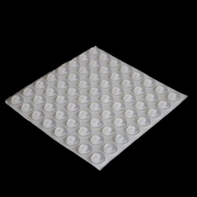 China Self-Adhesive Anti-Bump Buffer Non-Slip Transparent Silicone Rubber Foot Pad Molding Grade for sale