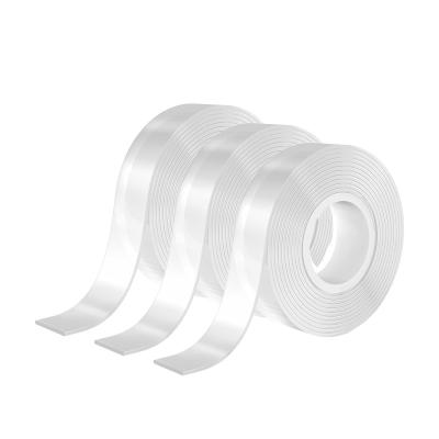 China Factory Direct Nano Transparent Acrylic Double-Sided Adhesive Tape 50m Washable Removable Masking Tape for sale