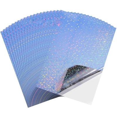 China Vinyl Sticker Holographic Easy Adhesion Waterproof Inkjet Printable Die Cut Self-Adhesive Paper for sale
