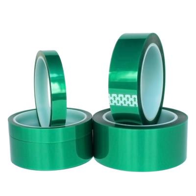 China 2-High-Temp Electroplating Epoxy Resin Powder Coating Anodizing Masking PET Polyester Film Silicone Glue Adhesive Paper Film for sale