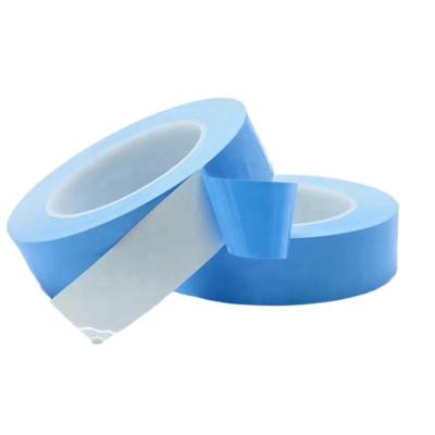 China LED Waterproof Double Sided Conductive Thermal Tape Blue Cloth Roll Pressure Sensitive Silicone for Masking Heat Transfer for sale