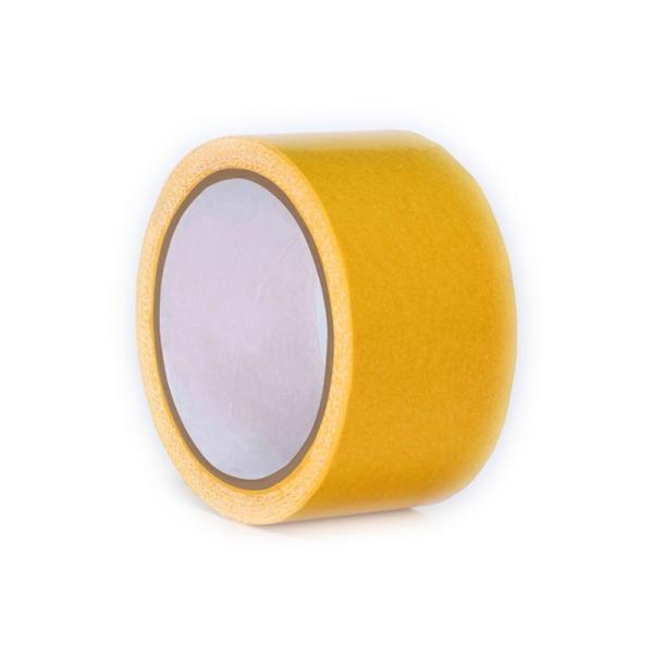 Quality Yellow Paper Double-Sided Cloth Tape Super Strong Acrylic Adhesion 5CM Grid Cloth with High No Trace Double-Sided Feature for sale