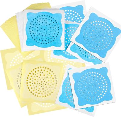 China Membrane Fabric Shower Drain Easy operation filter mesh sticker  Non-woven floor drain paste Fabric Shower Drain Hair Catcher for sale