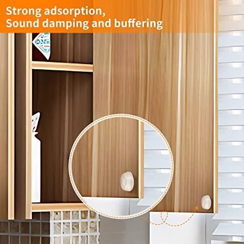 Quality Super High Viscosity Self-Adhesive Clear Rubber Door Stoppers Square Pattern for sale