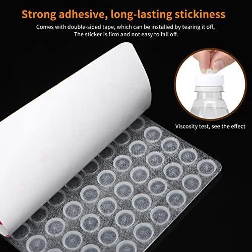 Quality Super High Viscosity Self-Adhesive Clear Rubber Door Stoppers Square Pattern for sale