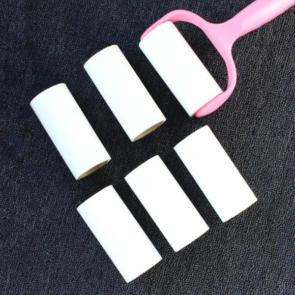 Quality High Adhesion Clothes & Pet Hair Remover Solid Stock Magic Sticky Paper Brush for sale