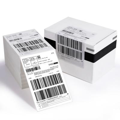 China 4x6 Direct Thermal Shipping Barcode Paper Water-Proof Adhesive Sticker Electronics Packaging Labels for sale