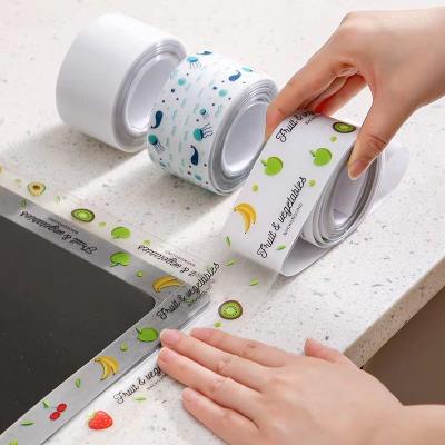 China Bath & Kitchen PVC Self-Adhesive Sealant Strip Pressure Sensitive Acrylic Caulk Tape for Shower Tile Sealing for sale