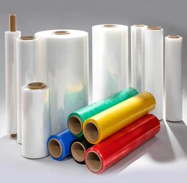 China Custom Printed Transparent Stretch Film Food Grade LLDPE Soft Moisture-Proof Hand Roll for Export Packaging Wholesale for sale