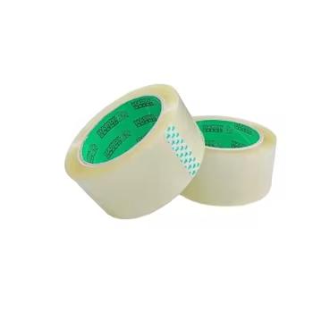 China 48mm Width Single Sided Silicone Adhesive BOPP Clear Packing Tape Waterproof Sealing Packaging Tape for Bag Use for sale