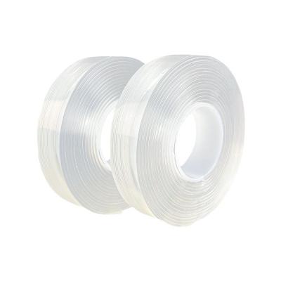 China Cross-Border Acrylic Nano Glue Strong Water Activated Transparent Traceless Double-Sided Tape Removable Hook Nano Traceless Glue for sale