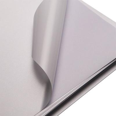 China Luxurious Special Paper Self-adhesive Sticker Sheet Rough Texture Coarse Grainy Patterns Polar Ivory White Inkjet Printing A4 for sale