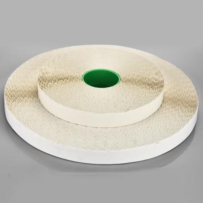 China Edge Retaining Carton Acrylic Adhesive Wavy Double-Sided Tape Custom Easy Tear High Adhesion 0.12mm Thick Large Roll 500m Lace for sale