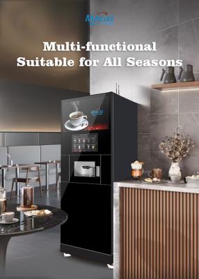 Китай На полу стоящие мгновенные автоматы для чая и кофе с 27 дюймовым рекламным экраном продается