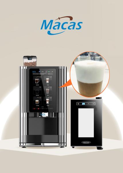 Quality Self Service Automatic Fresh Milk Coffee Vending Machine 220V 50Hz for sale