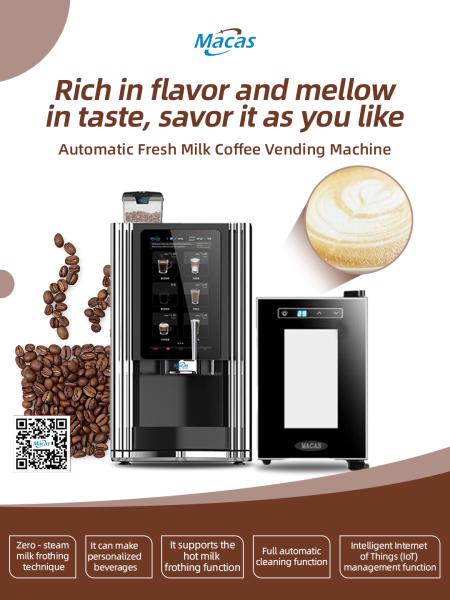 Quality Fresh Milk Espresso Automatic Coffee Vending Machine Cafe Use for sale