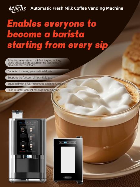 Quality Best Fresh Milk Automatic Coffee Vending Machine Support IOT for sale