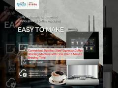 Een handige koffiemachine met minder dan 1 minuut brouwtijd