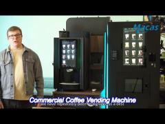 15.6inch touch screen commercial coffee vending machine with automatic dispensing