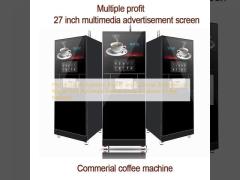 Máquina de café de gabinete totalmente automática con molido fresco Macas: Cafetera espresso de alta presión y cafetera de té opcional