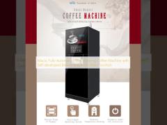 Machine à café sur pied entièrement automatique Macas avec groupe d'infusion développé en interne et fonction de nettoyage automatique