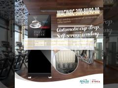 Machine à café commerciale Macas entièrement automatique, à grains frais, avec chaudière à chauffage instantané et système de pompe à engrenages