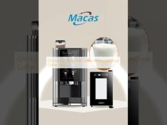 15.6インチタッチスクリーン搭載の業務用フレッシュミルクコーヒー自動販売機