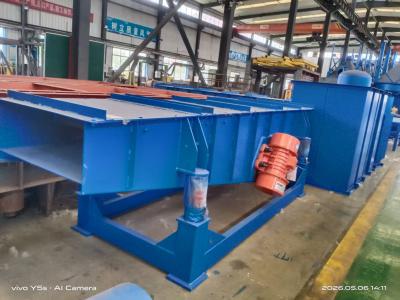 China Dust Sealed Vibrating Screen Conveyor with 16Mn Steel Mesh for Low Energy Consumption Sand Processing for sale