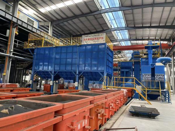 Quality Lost Foam Casting Equipment with Standardized Sand Boxes for High Volume Production and Automated Molding Stations for sale