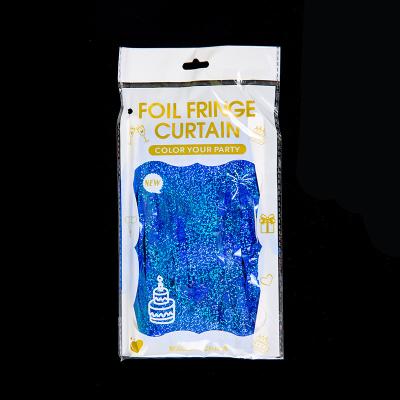 China PET-laser Tinsel Folie Grendel Gordijn Achtergrond Vakantie Decoraties Folie Grendel Deuropening Gordijn Te koop