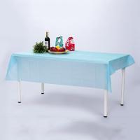 China 0.05mm Customizable PE Rectangular Party Table Cloths For Parties Hotels Weddings for sale
