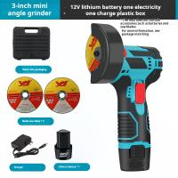 China 12V Lithium 3 Inch Angle Grinder 18500RPM Brushless Motor Wireless Mini Cut Off Tool for sale