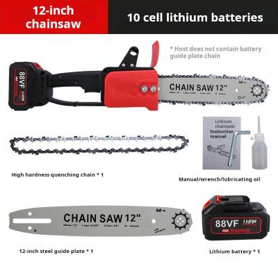 China Brushless 12 Inch Electric Chain Saw Rechargeable Power Tool Logging Pruning Saw for sale